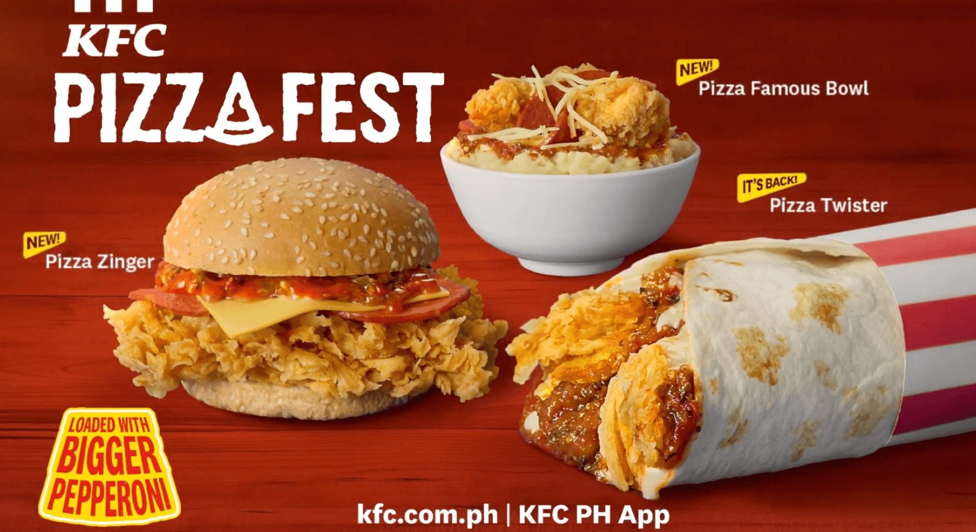 Well-loved KFC Pizza Twister is back with bigger pepperoni and new twists