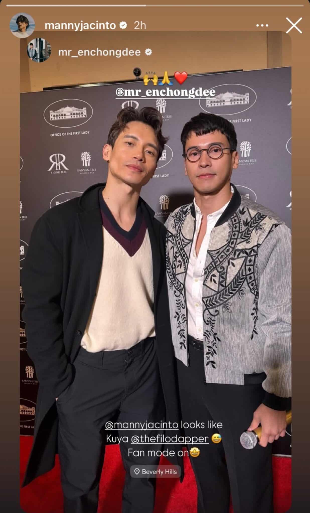 LOOK: Enchong Dee poses with Manny Jacinto