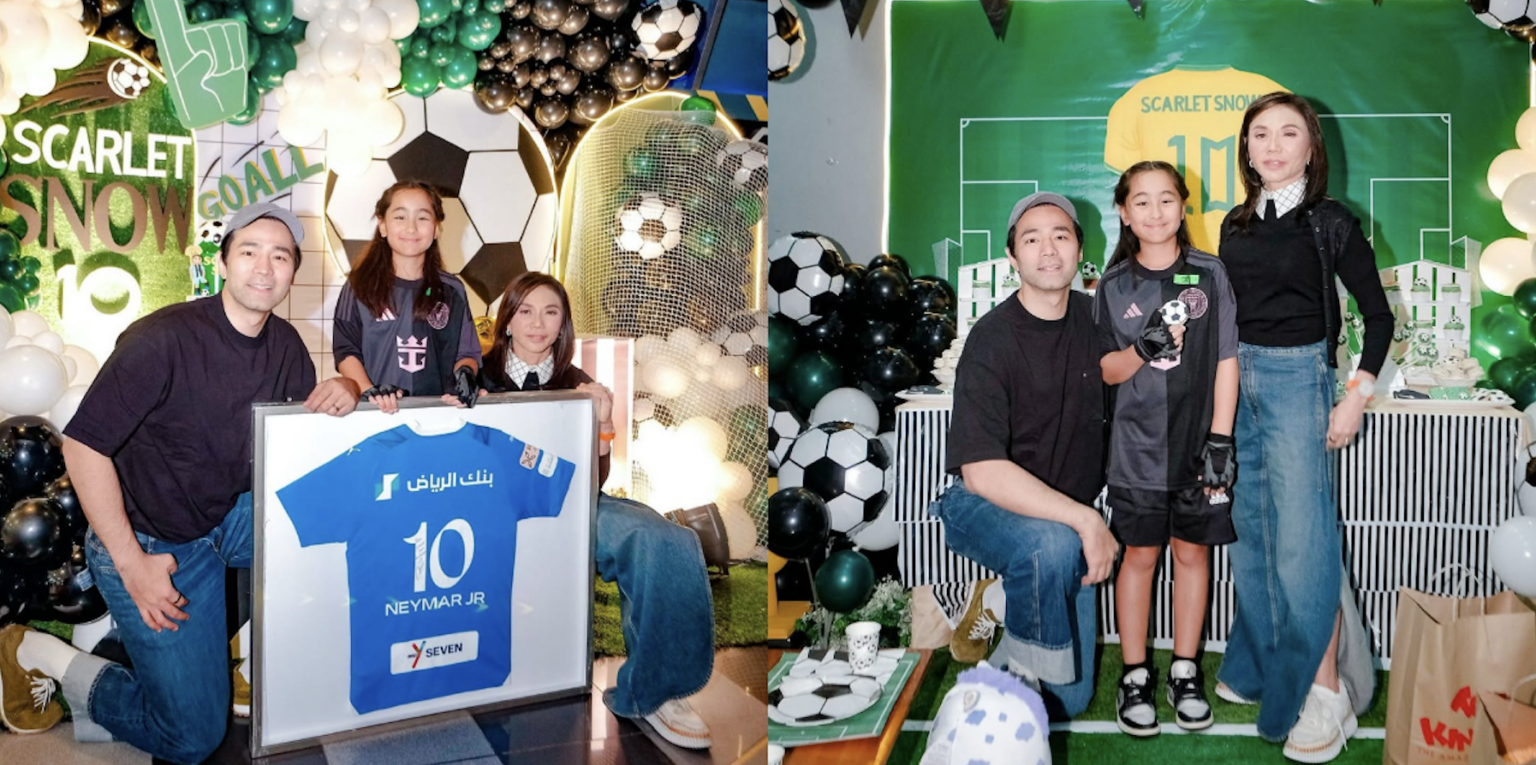 Vicki Belo, Hayden Kho throw Scarlet football-themed party