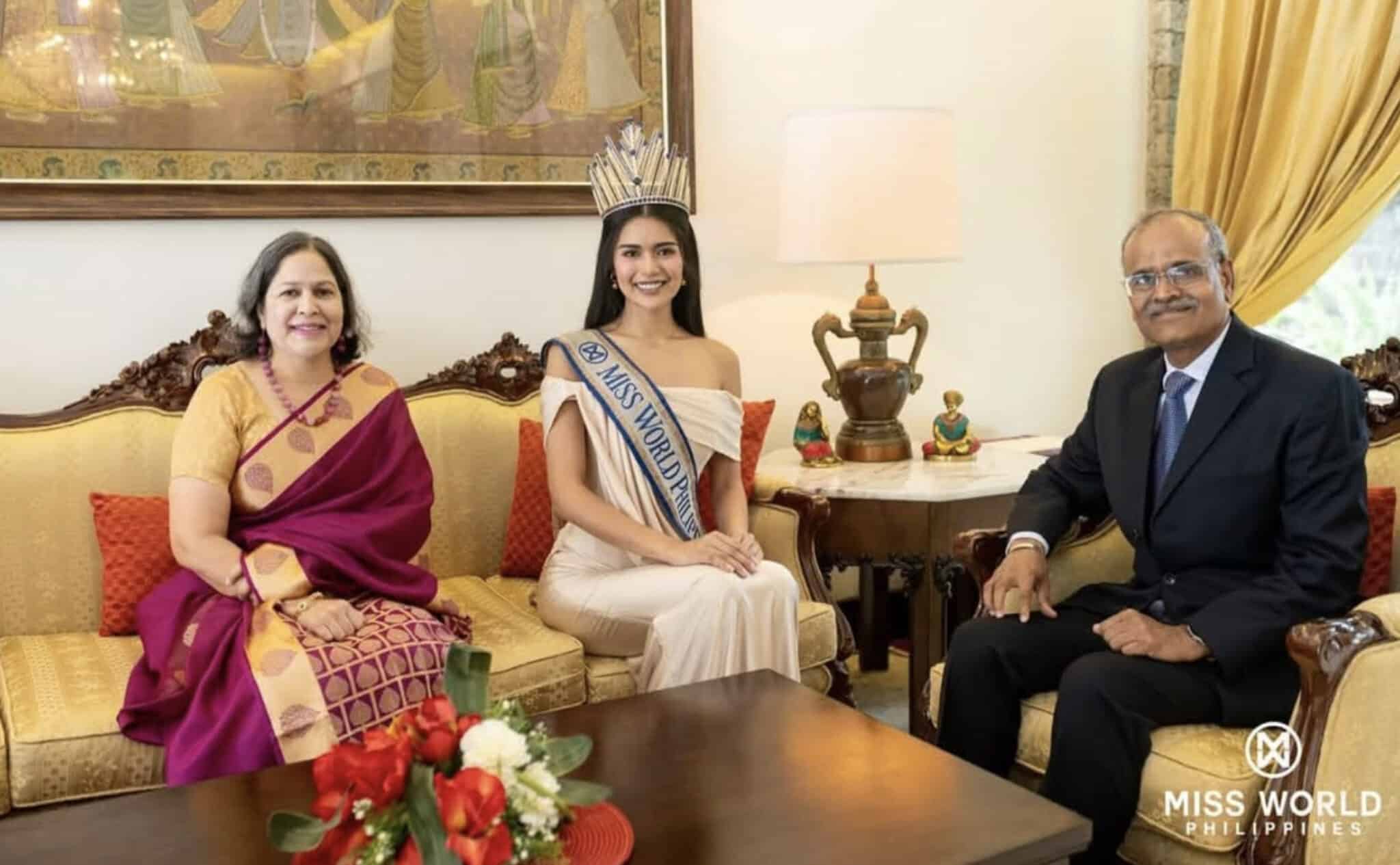 Krishnah Gravidez visits Indian Ambassador ahead of Miss World