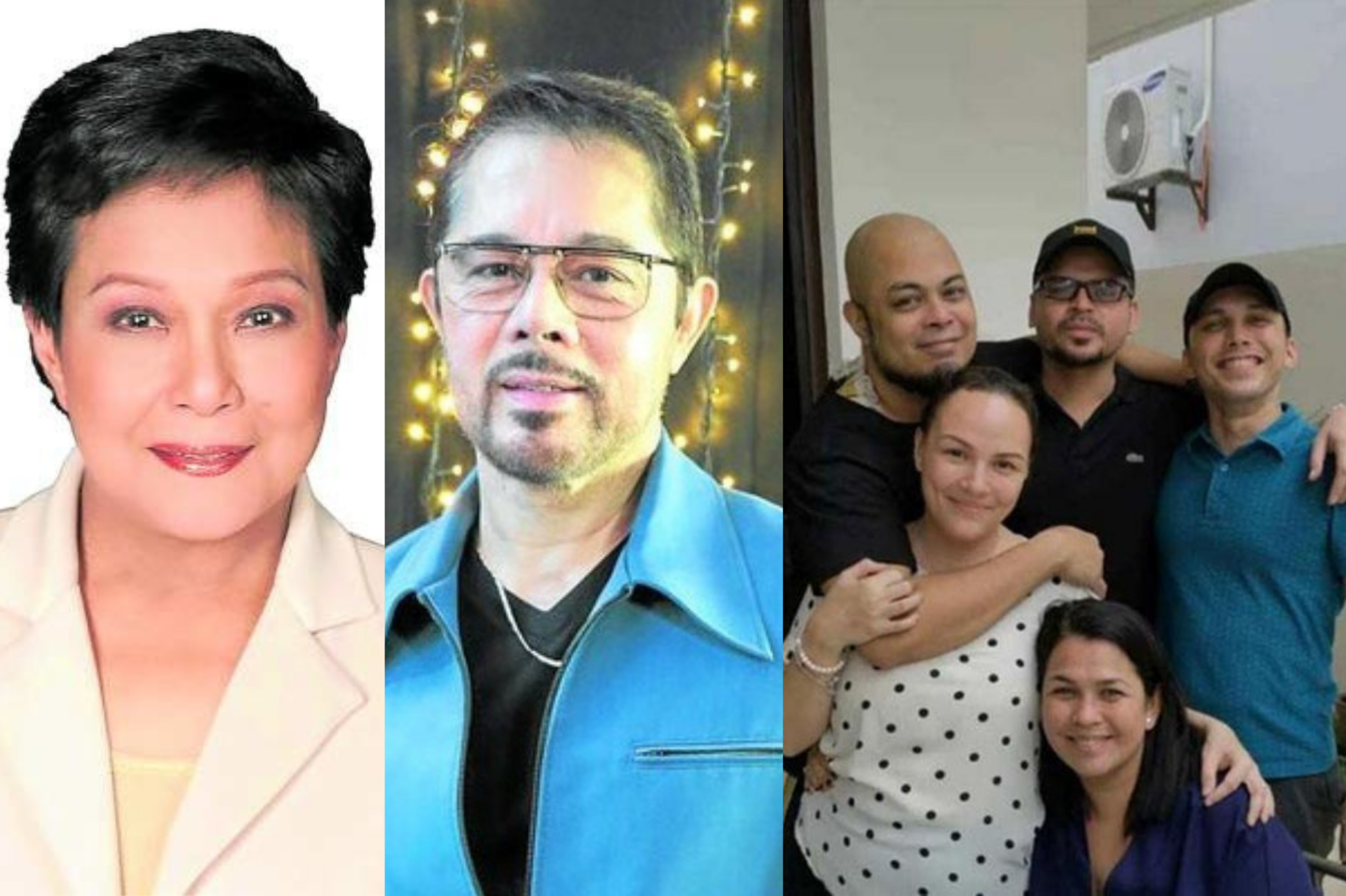 Christopher de Leon tearfully reunites with Nora Aunor, hugs kids