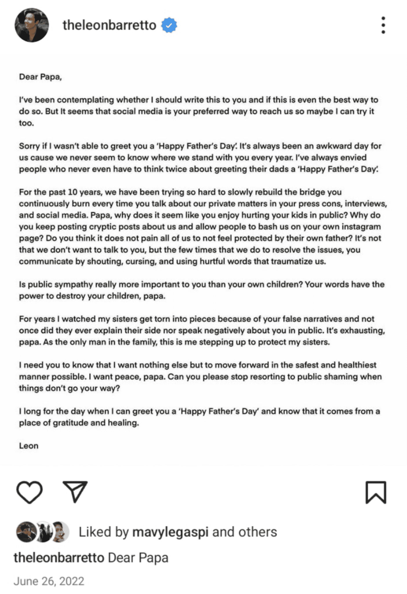 Dennis Padilla vs kids Julia, Claudia, Leon Barretto