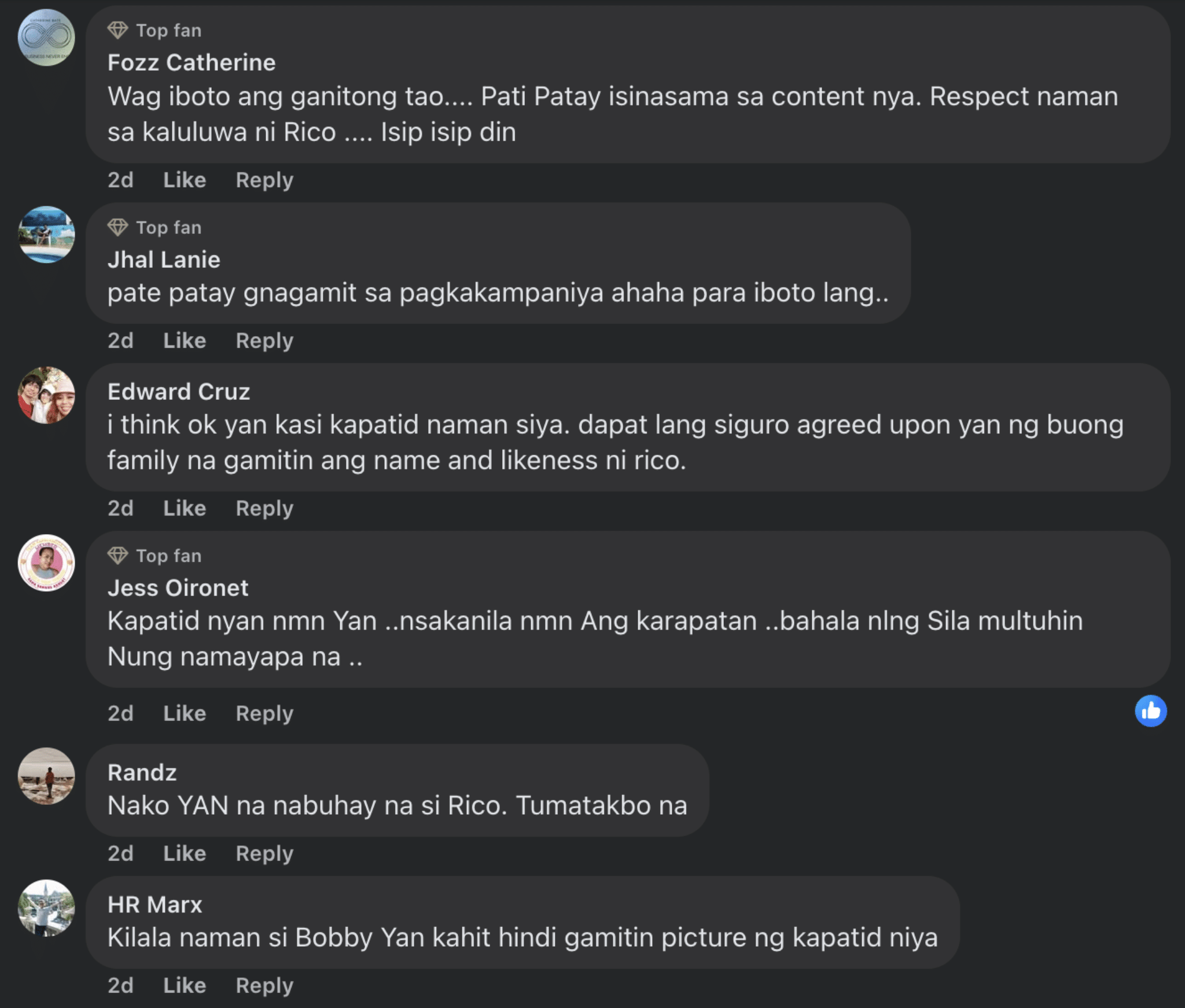 Bobby Yan slammed for using Rico Yan’s face in campaign