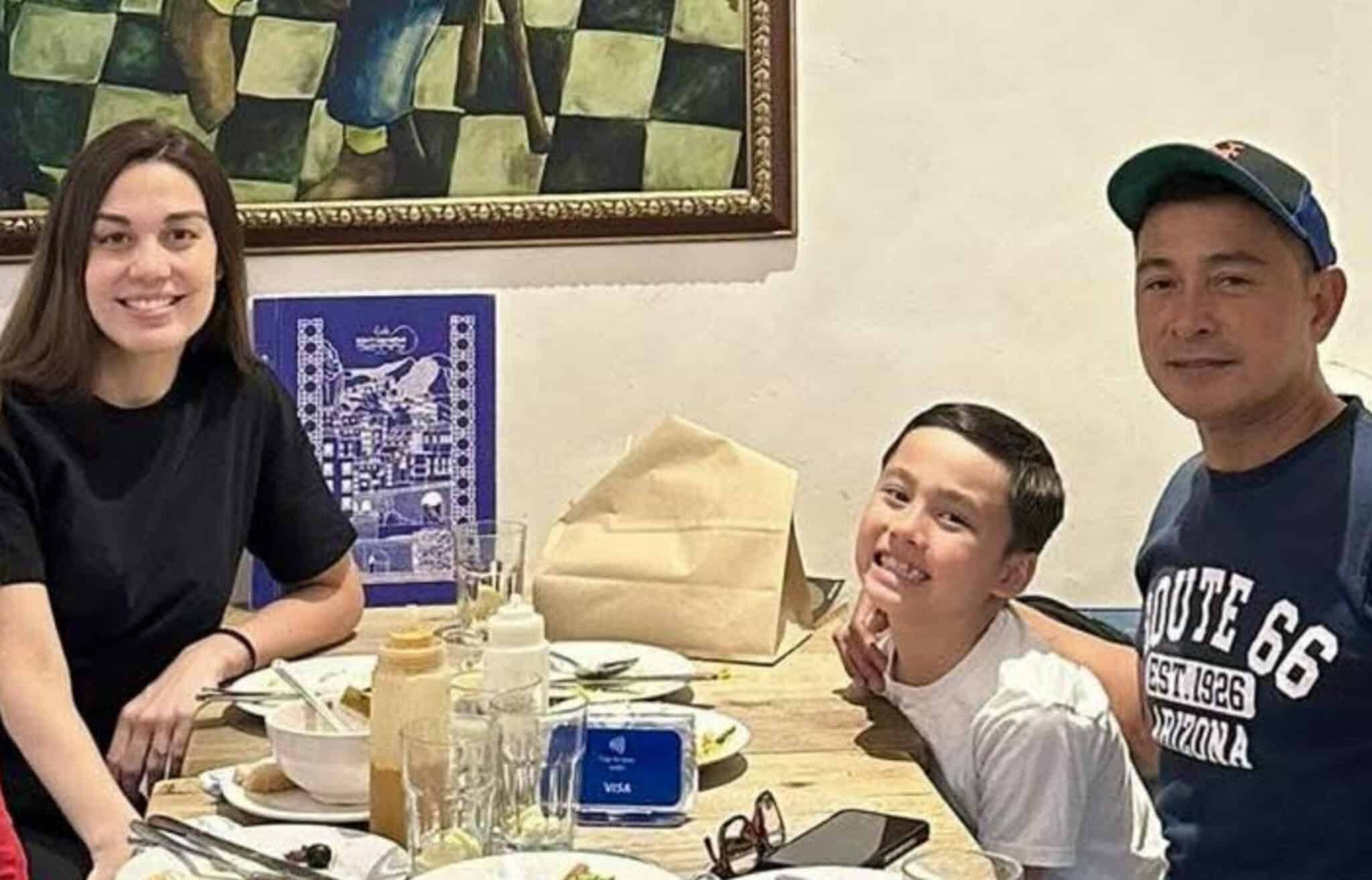 Cesar Montano bonds with Sandra Seifert, their son Corinth