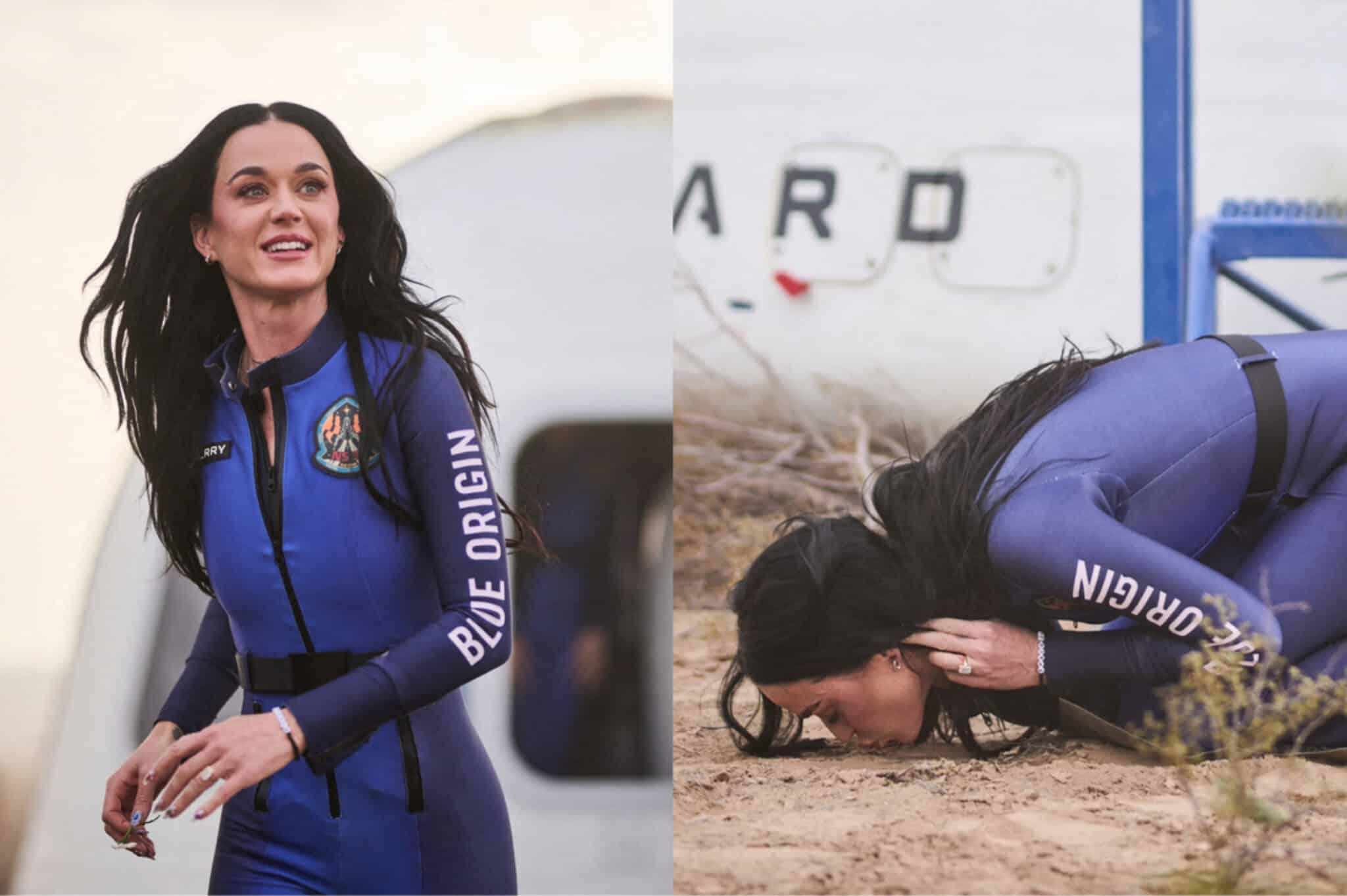 Katy Perry back on Earth after space flight