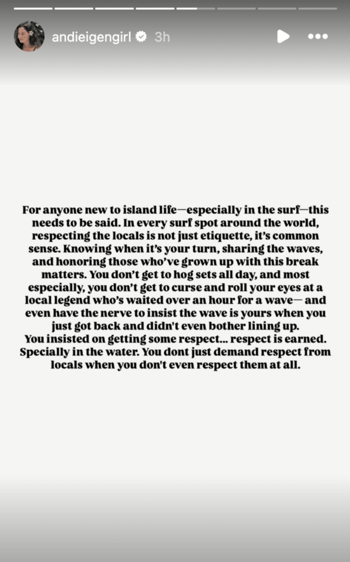 Andi Eigenmann lands 6th at Queen of the Point surf competition