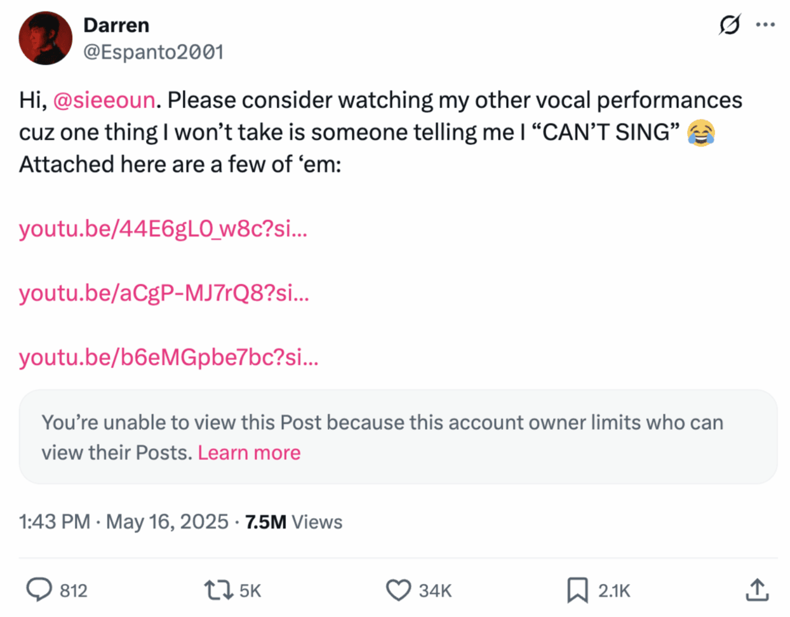 Darren Espanto defends self from ‘can’t sing’ criticism