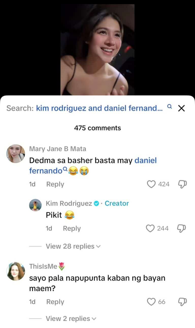 Kim Rodriguez unfazed by dating rumors with Daniel Fernando