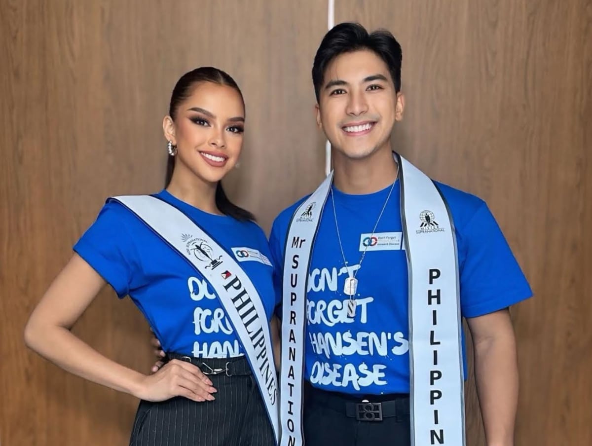 Tarah Valencia, Kenneth Cabungcal on 'Supranational' stage