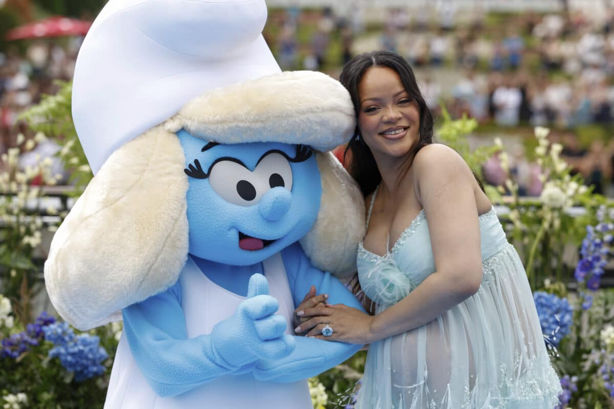 Why is Rihanna in Belgium this weekend? Hint: Smurfs