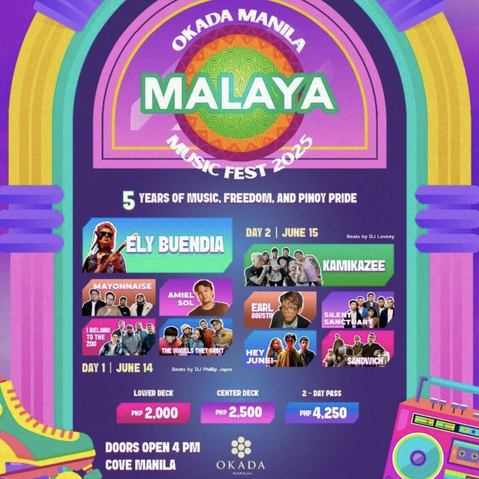 Okada Manila celebrates five years of music, freedom, and pinoy pride ...