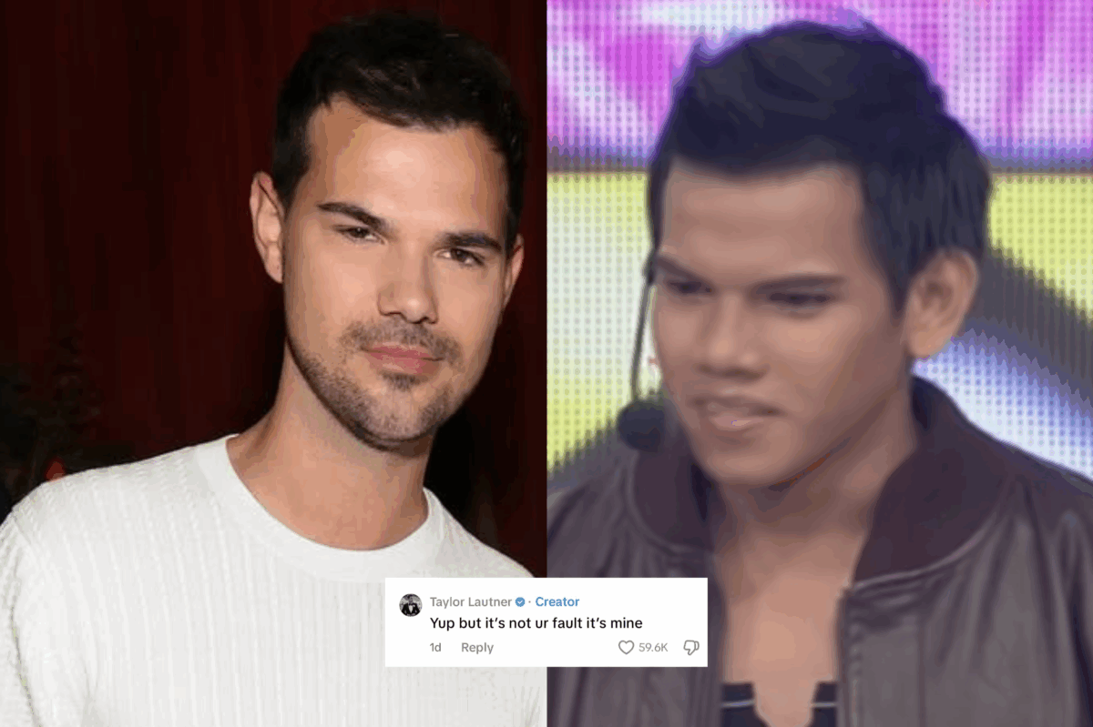Taylor Lautner reacts to Christopher Diwata's ‘What hafen Vella’