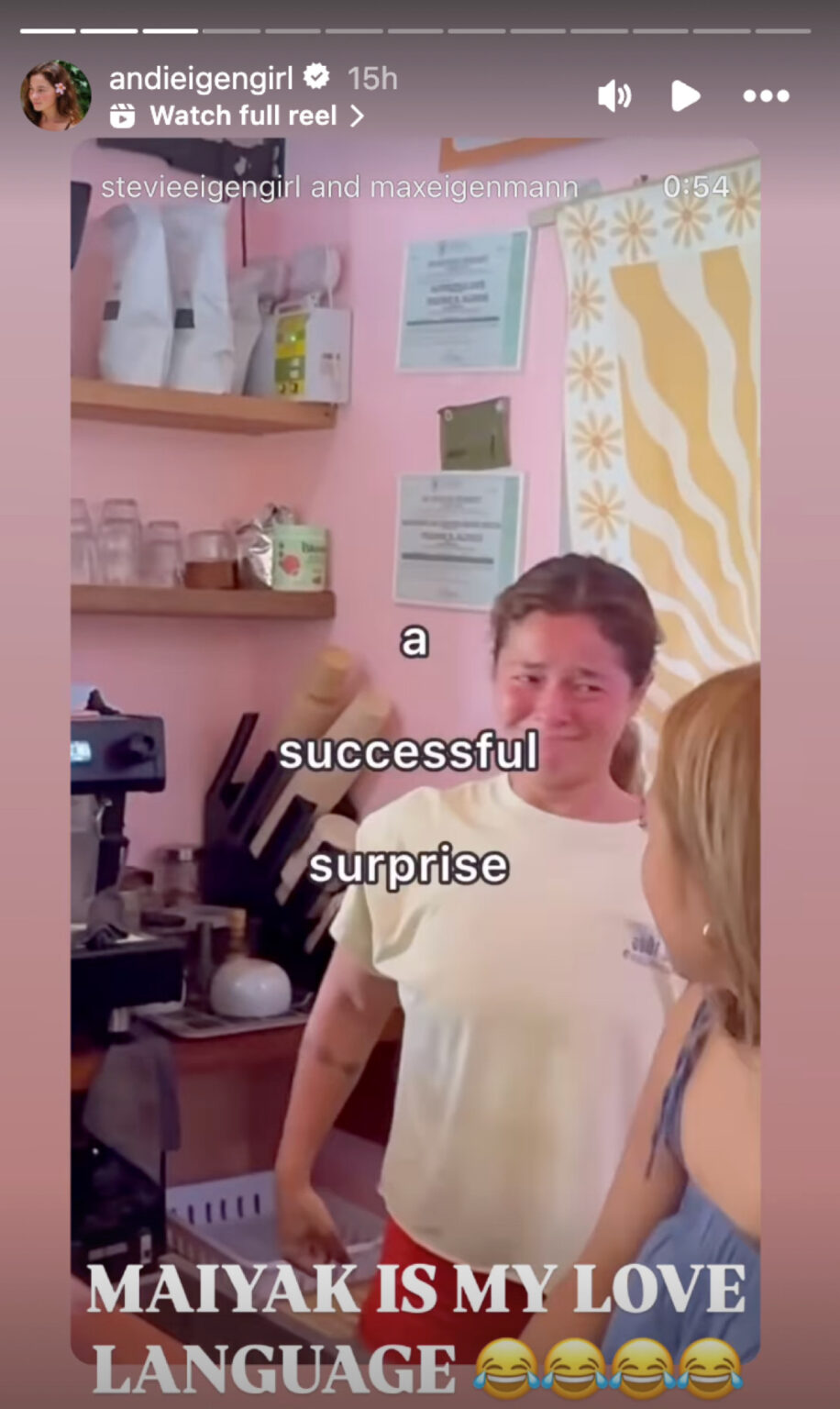 Andi Eigenmann in tears after sister Max’s surprise Siargao visit