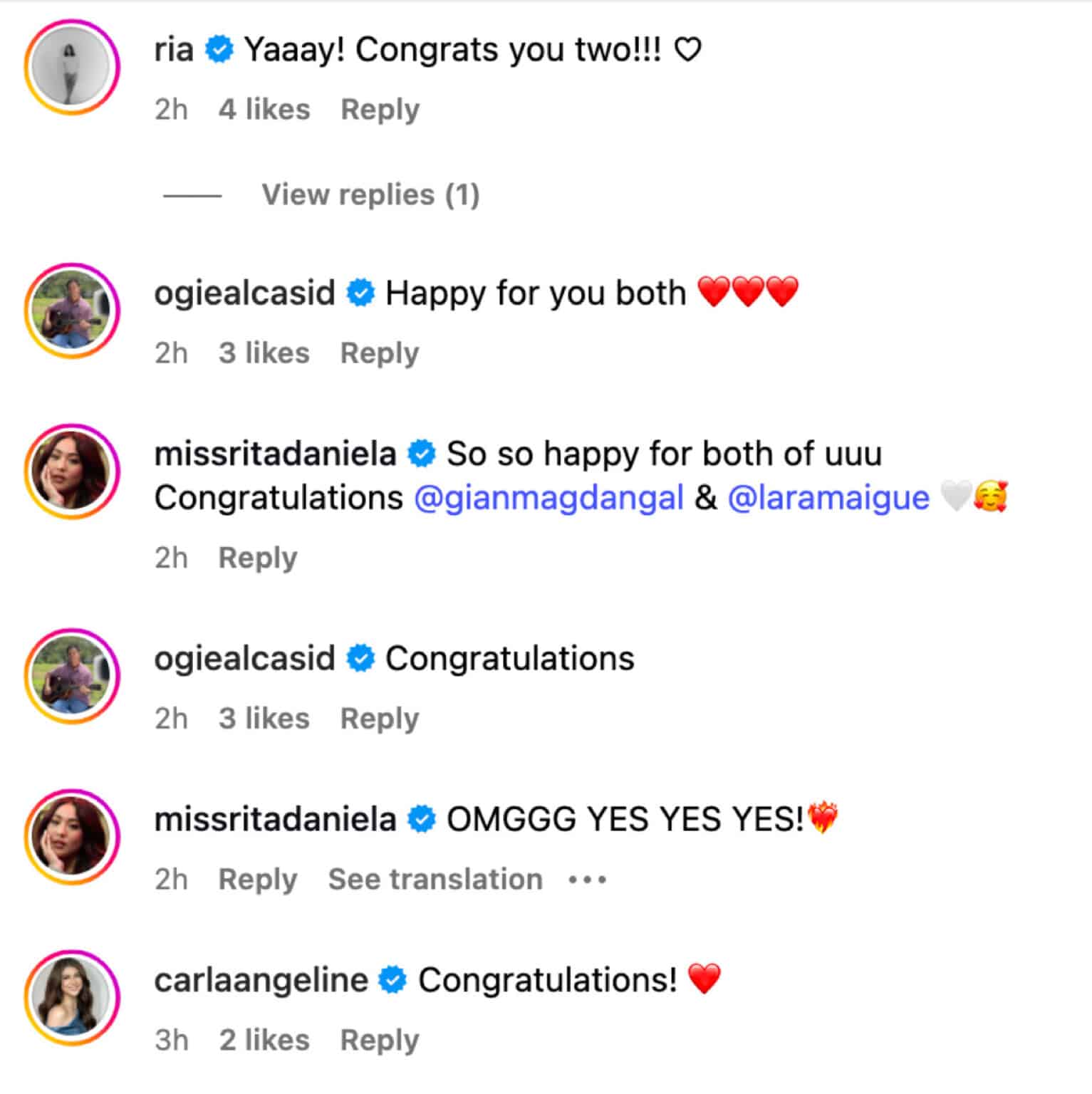 Gian Magdangal, Lara Maigue announce engagement