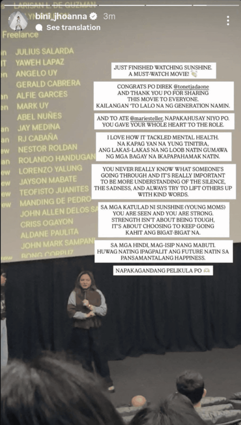 BINI Jhoanna apologizes for ‘misunderstood’ ‘Sunshine’ review