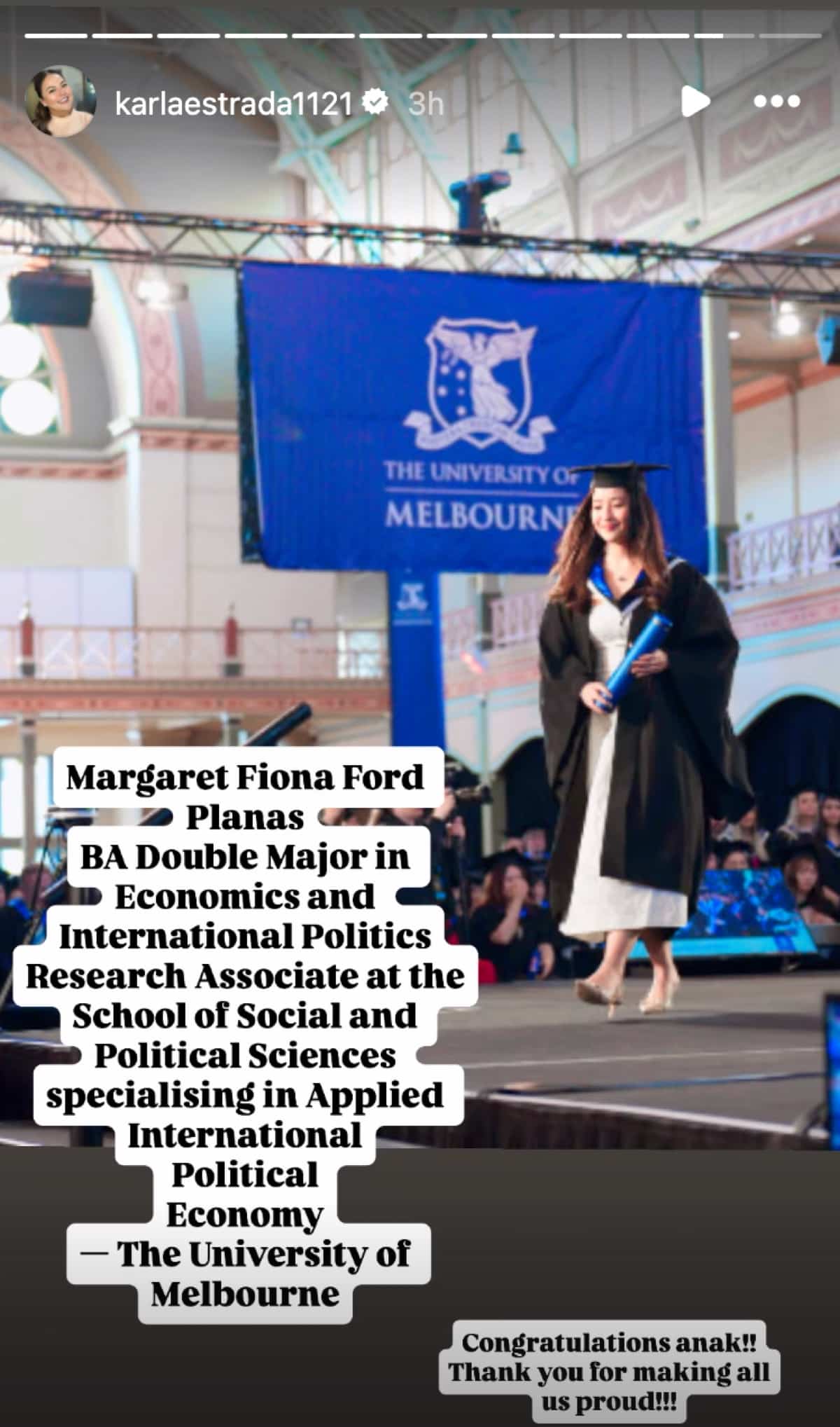 Karla Estrada attends daughter Magui’s graduation in Australia