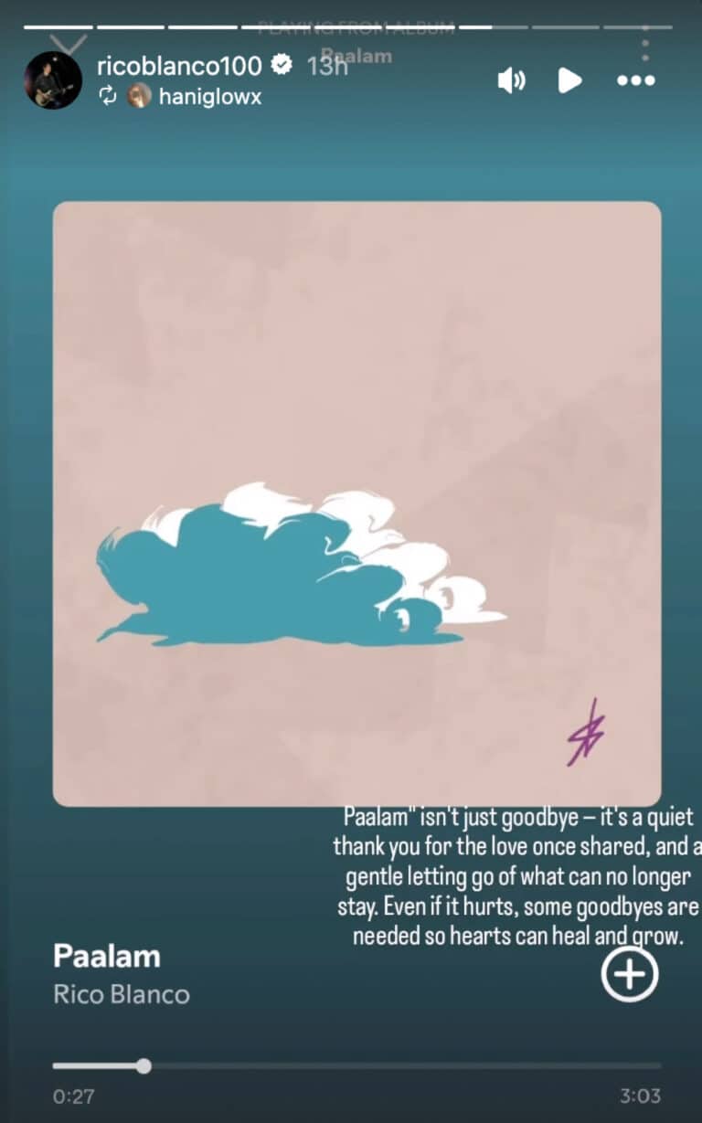 Rico Blanco bids farewell to 'friend' in new song 'Paalam'