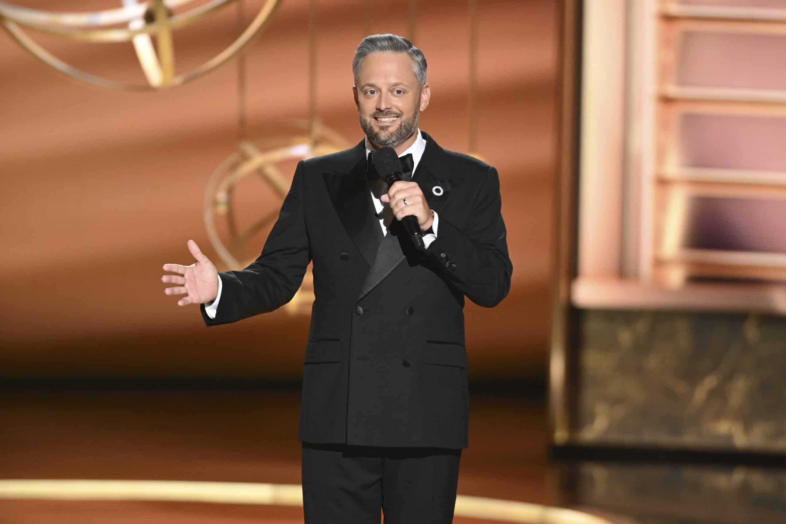 Emmys host Nate Bargatze jokes about TV industry