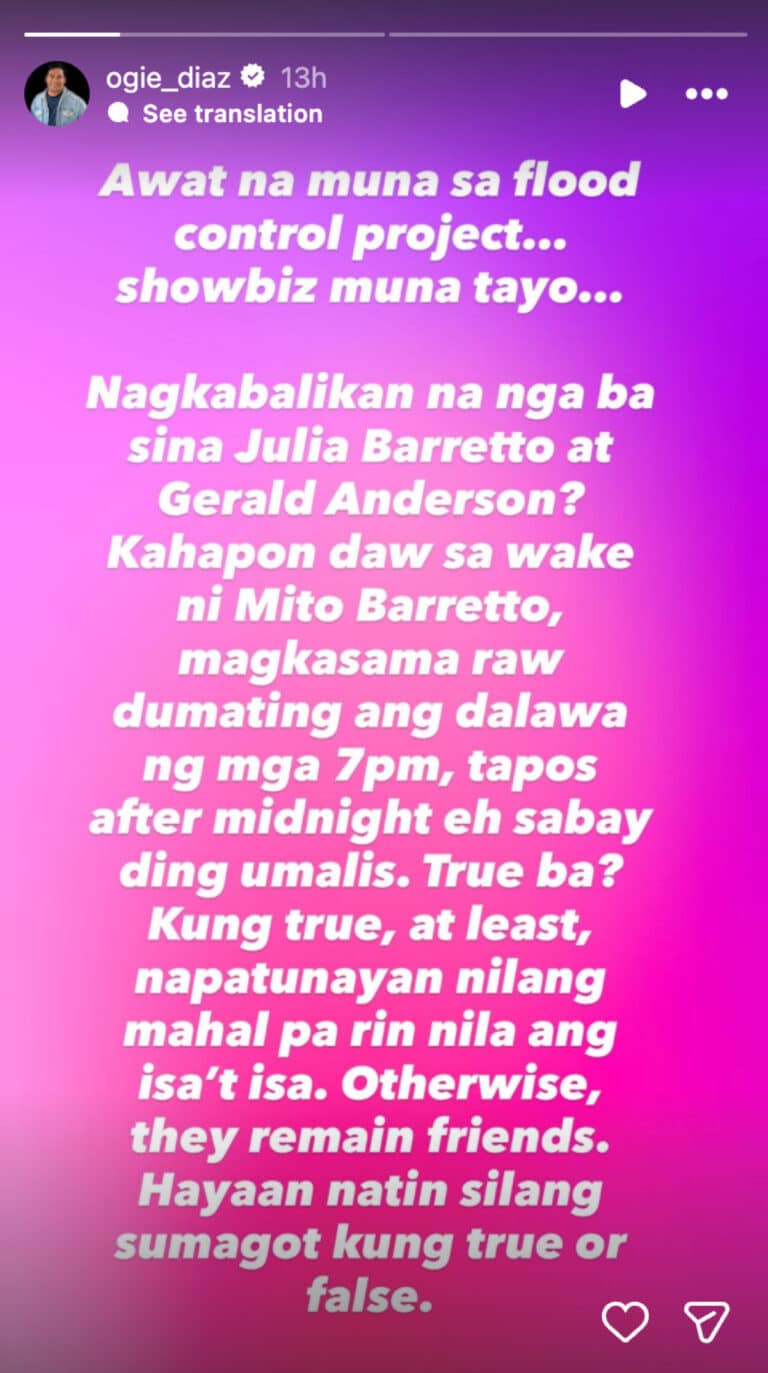 Gerald Anderson visits wake of ex-GF Julia Barretto's uncle Mito