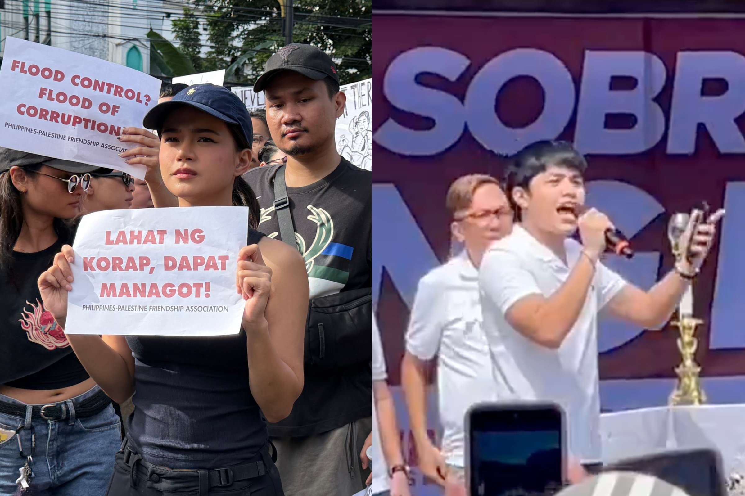 Maris Racal, Elijah Canlas speak up at Sept. 21 rallies