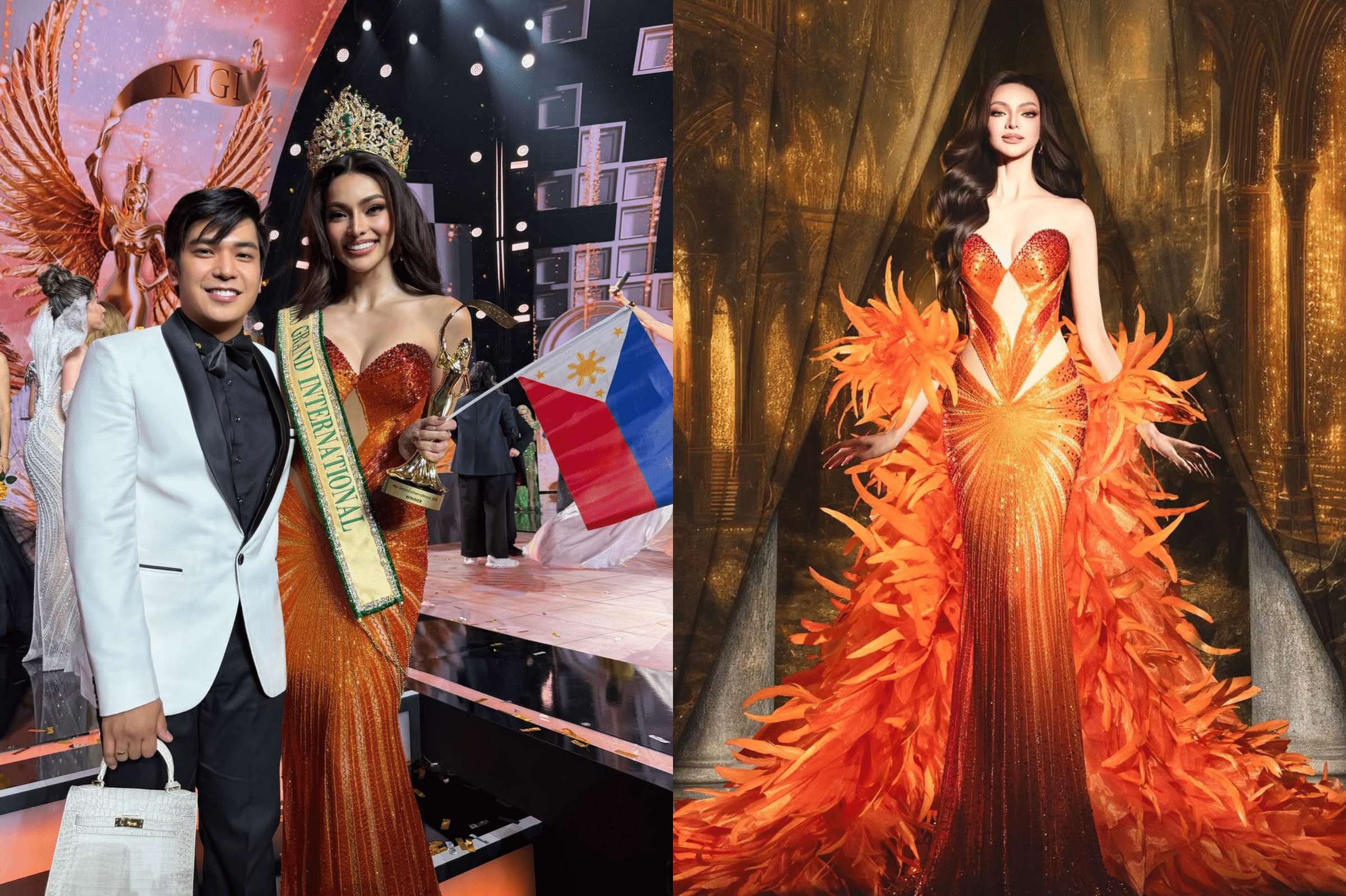 Emma Tiglao’s gown shows a ‘phoenix’s rebirth,’ designer says