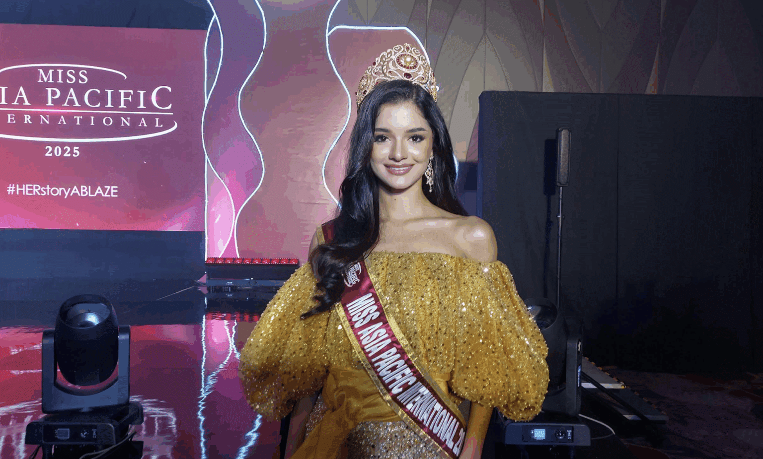 Miss Asia Pacific International Janelis Leyba skips finals night