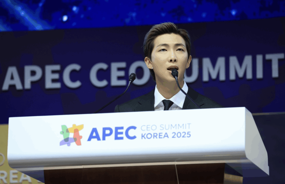 BTS' RM compares K-pop to 'bibimbap' at APEC speech