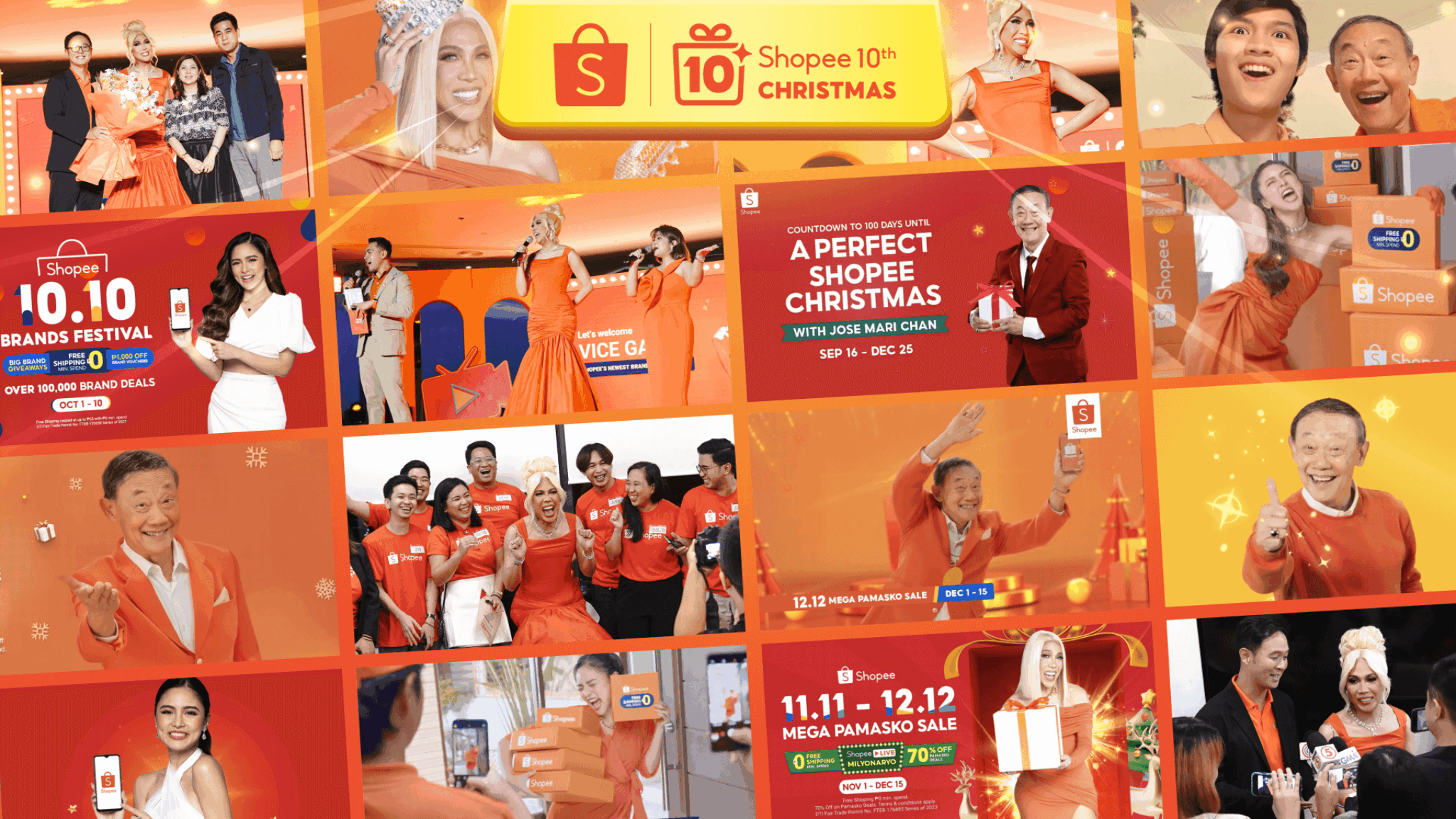 Thank you, PH: Shopee celebrates 10 years with holiday reunion of Vice ...