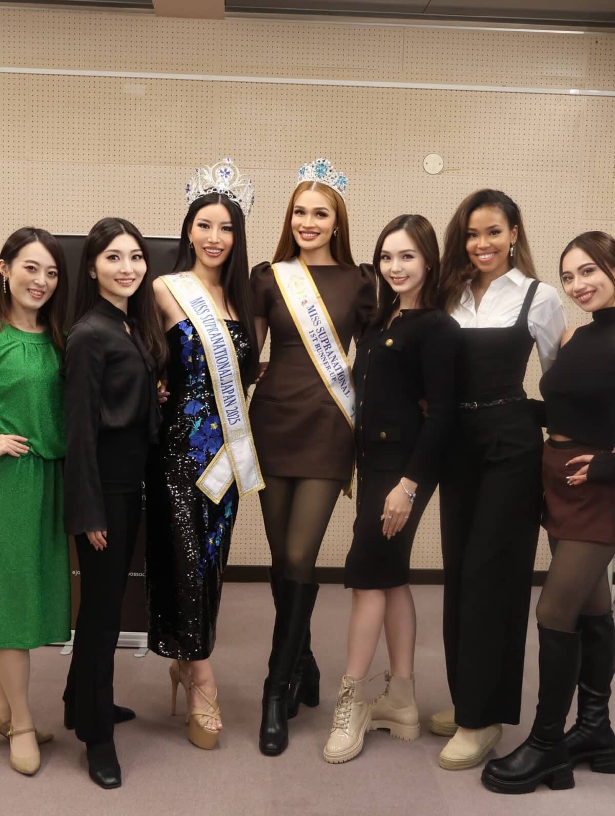 Miss Supranational runner-up Anna Lakrini speaks at beauty camp