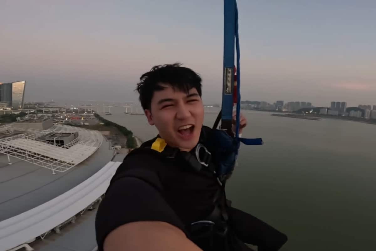 Sandro Muhlach conquers highest bungee jump building