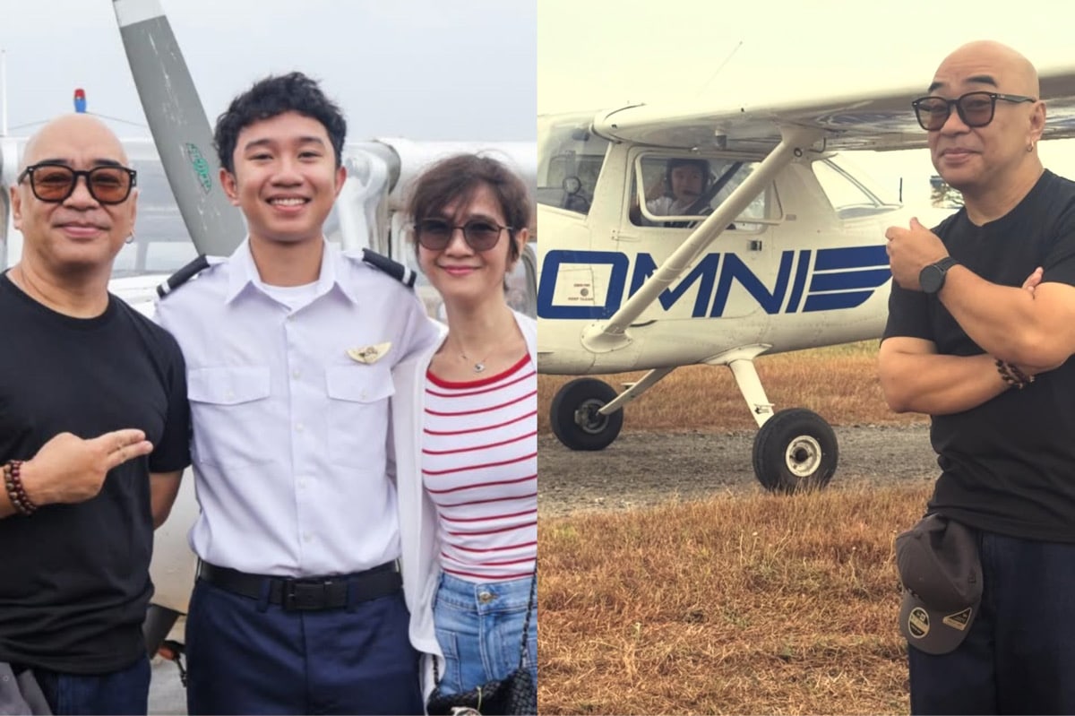 Wally Bayola proud dad as pilot trainee son takes first solo flight